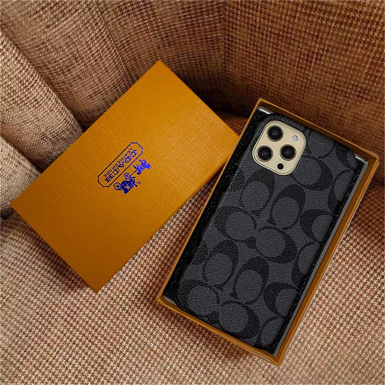 With Gift Box Coach Leather Phone Case For iPhone 15 16 pro max 14 13 ...