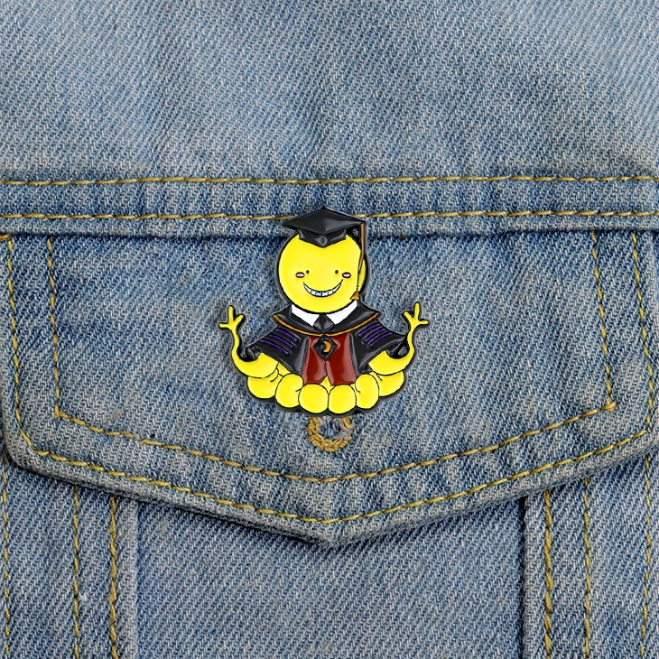 Creative Japanese Manga Surrounding Lapel Pin Assassination Classroom ...