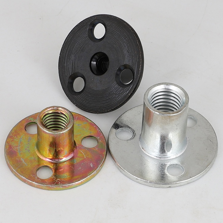 [WDY] M6m8m10m12 Iron Plate Nut Sofa Foot Locking Nut Galvanized Three ...