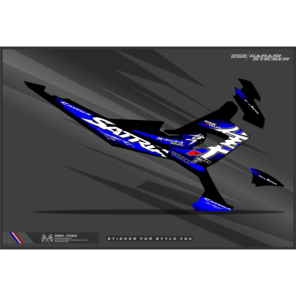 Striping Sticker Stickers Motorcycle Satria Fu Facelift HAYABUSA V1 ...
