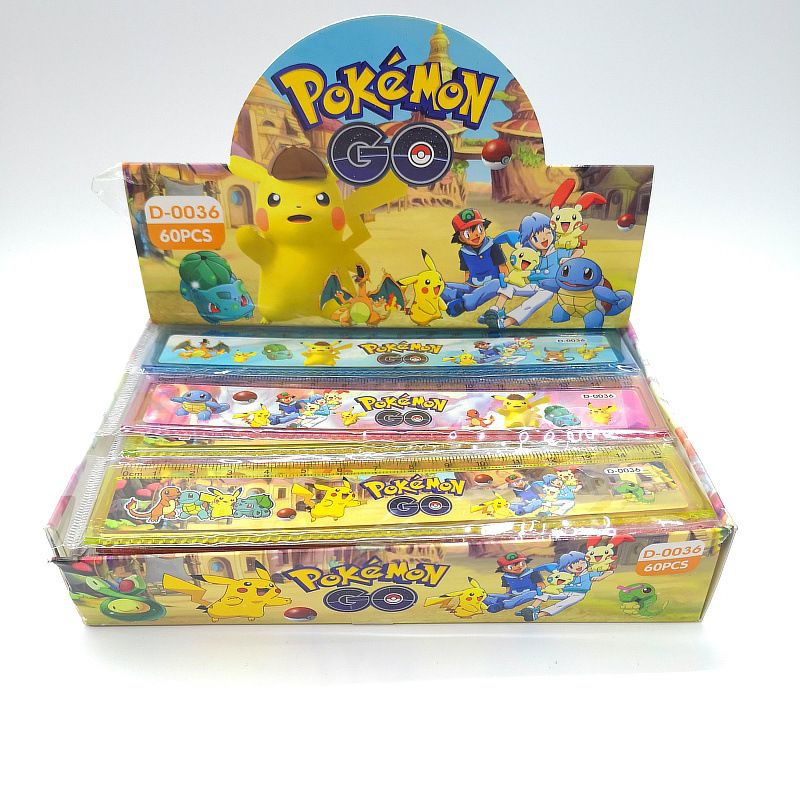 (1PCS) PIKACHU RULER 15CM 比卡丘pokemon卡通波浪 15cm直尺 | Shopee Malaysia