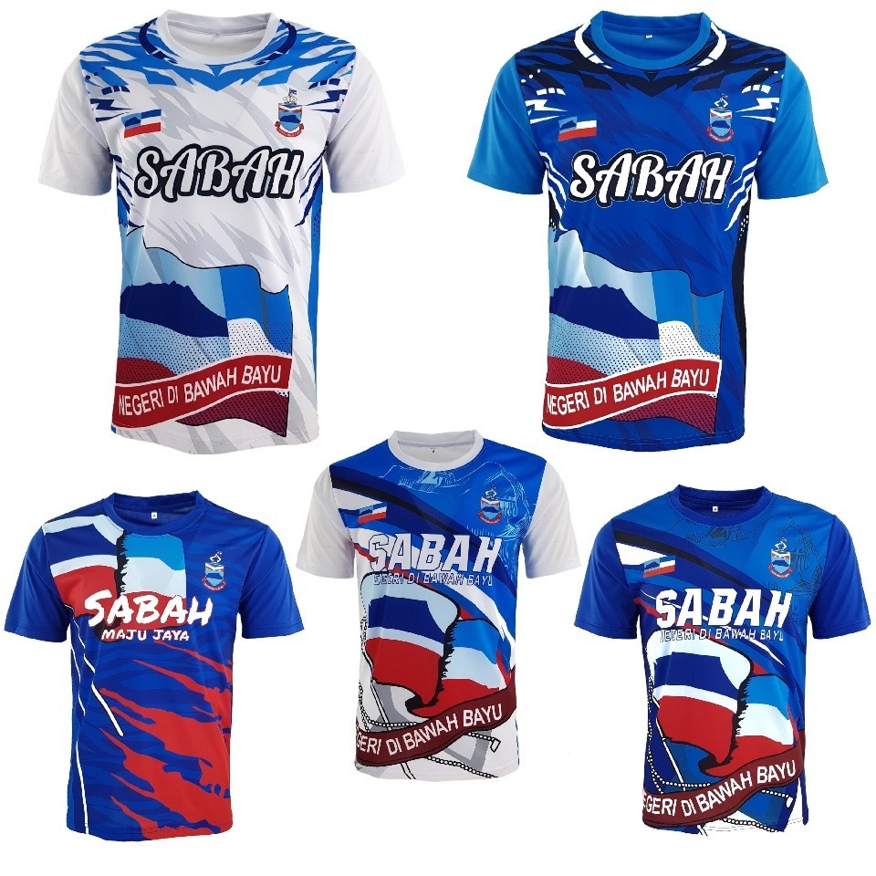 T-shirt Sabah Sabahan Batik Jersey Material | Baju T-shirt Batik Sabah ...