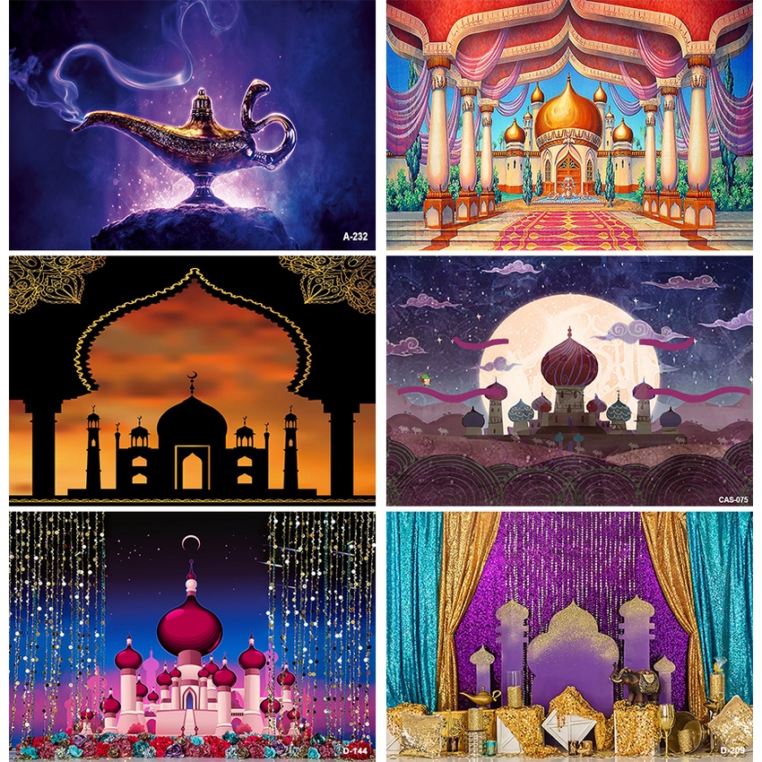 Disney Princess Jasmine Aladdin Magic Carpet Lamp Wedding Backdrop ...