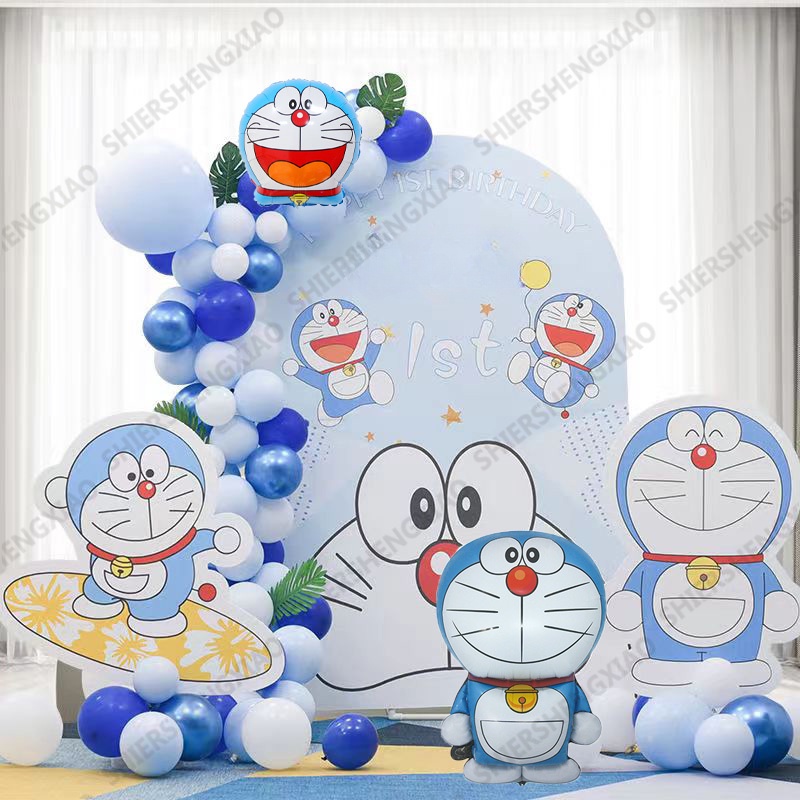 71pcs Doraemon Theme Party Balloons Doraemon Aluminum Foil Balloon ...