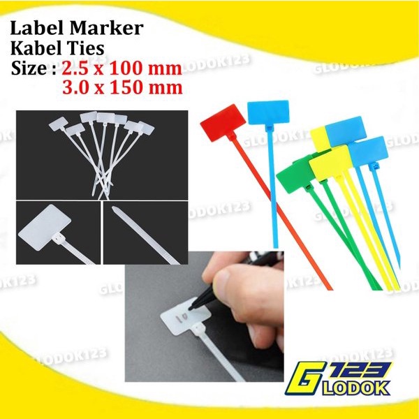 Cable Tis Tie Ties Cable Label Maker Marker Name Tag Label Fastener ...