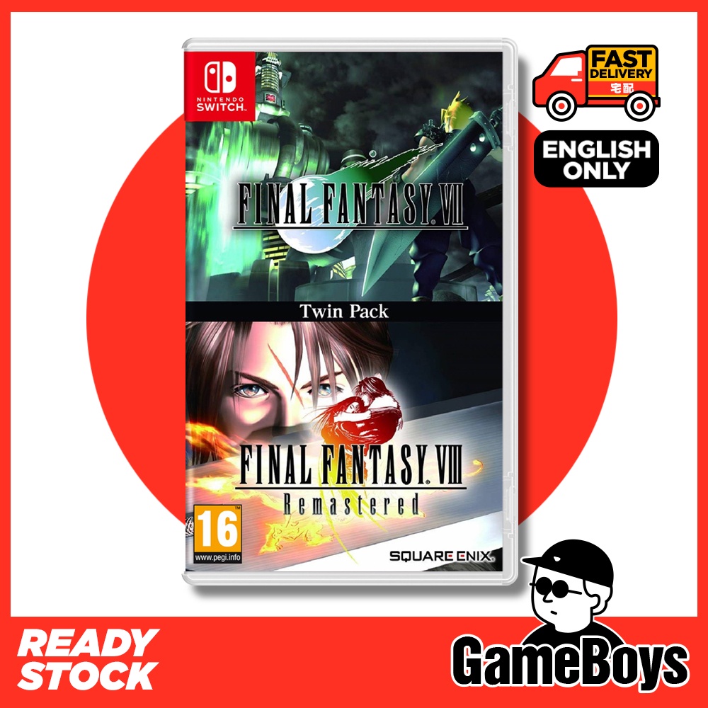 Nintendo Switch Final Fantasy VII & Final Fantasy VIII Remastered Twin ...