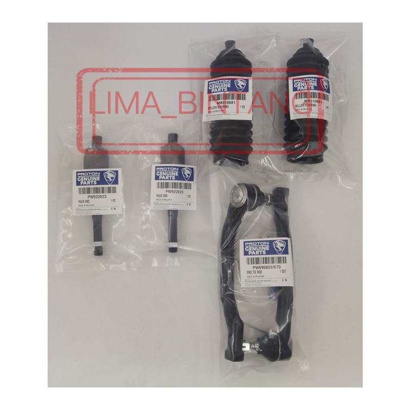 (1 SET) Tie Rod End+Rack End+Steering Boot Cover (PROTON) Proton IRIZ ...