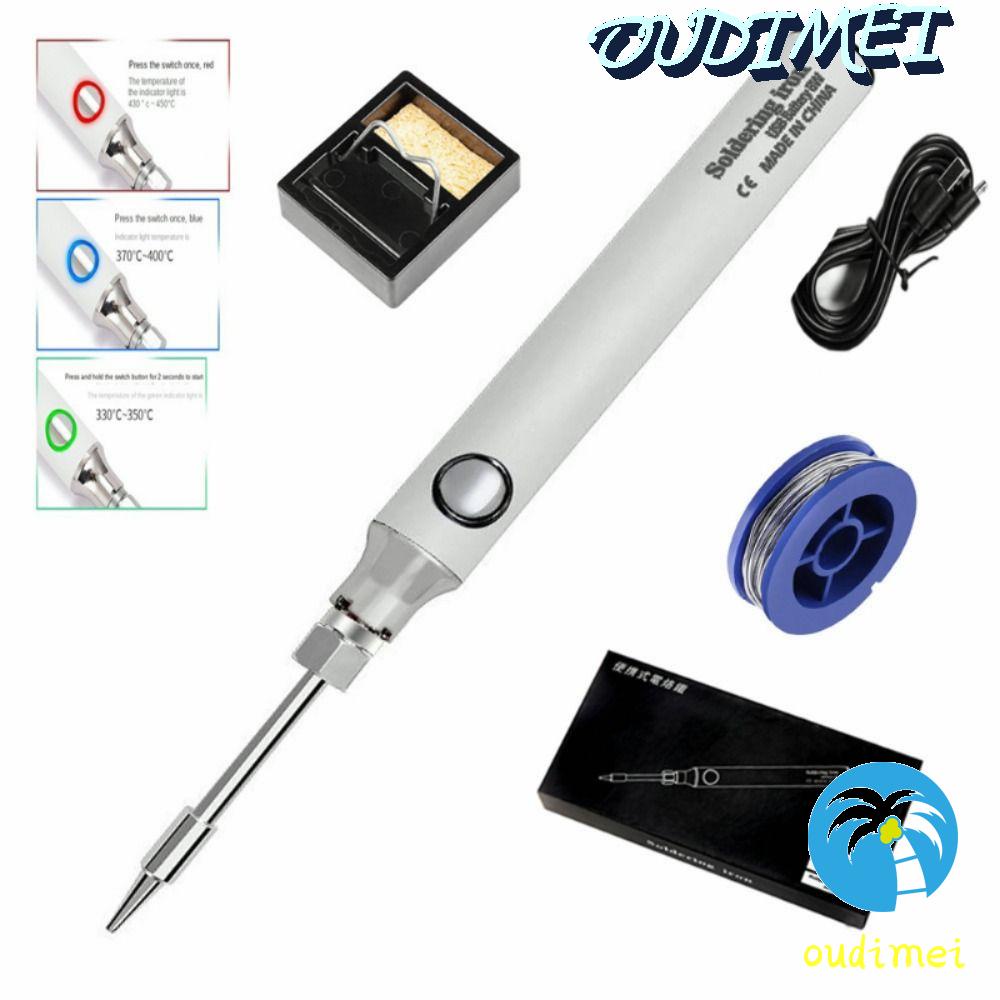 OUDIMEI Wireless Charging Electric Soldering Iron Mini Handheld USB ...