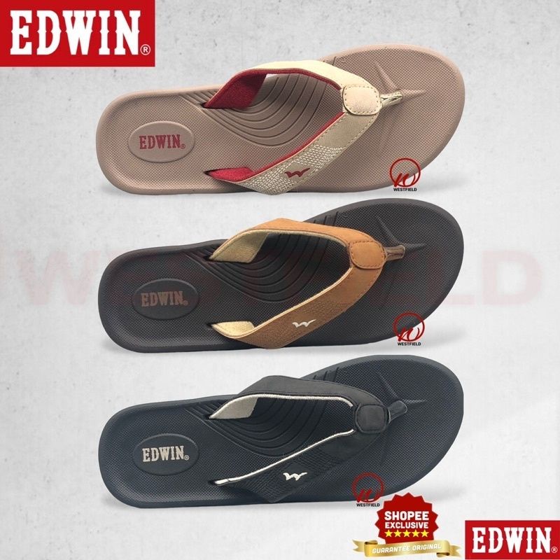 🔥NEW ARRIVAL🔥 EDWIN SIGNATURE WOMEN’S COMFORT SLIPPER | SANDAL EDWIN ( E50191 ) | Shopee Malaysia