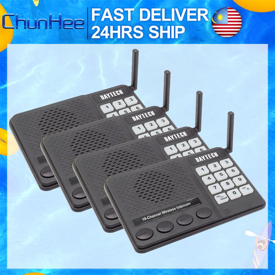 CHUNHEE 無線對講機 | Wireless Intercom 27 Channel | Tanpa Bateri | Jarak 1KM ...
