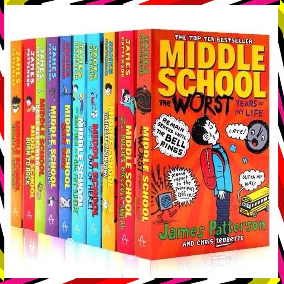 Middle School Series 10 Books Set James Patterson | Shopee Malaysia