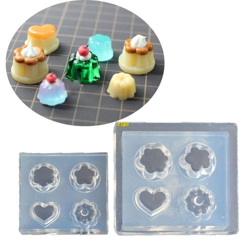 flgo Silicone Epoxy Molds DIY Craft Moulds Home Table Decorations Heart ...