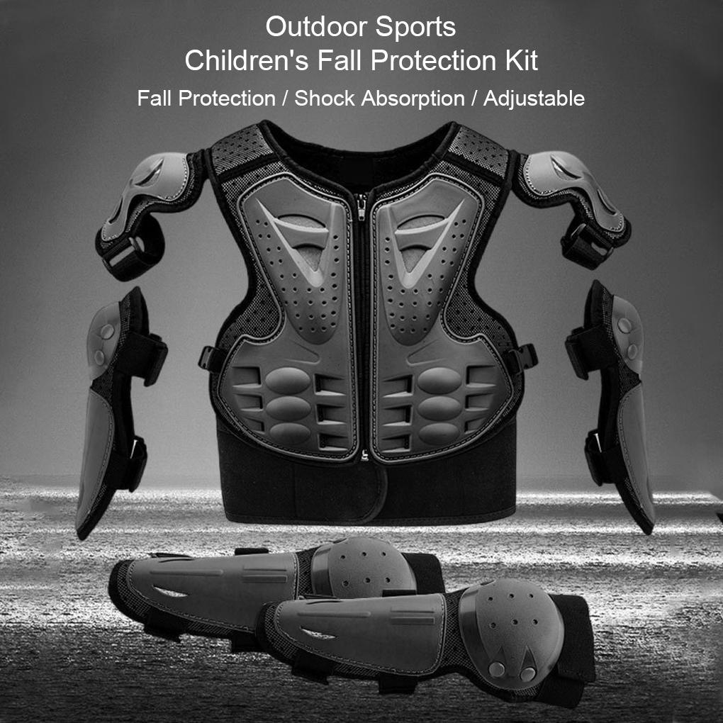 Kid Full Body Armors Suit Guard Motorcycle Dirt Bike Skiing Chest Spine ...