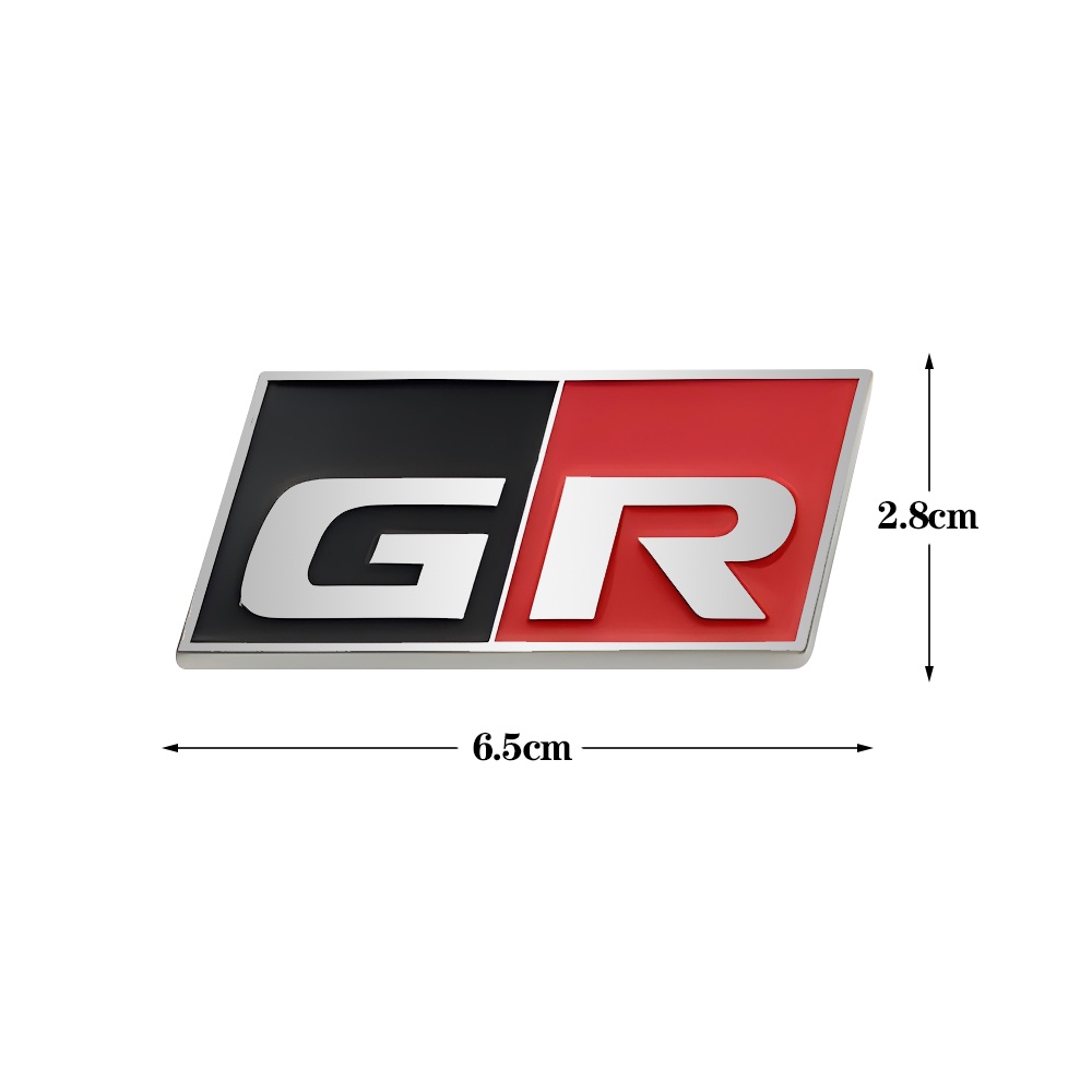 TOYOTA Gazoo Racing GR SPORT Logo Metal Car Emblem kereta Stickers ...