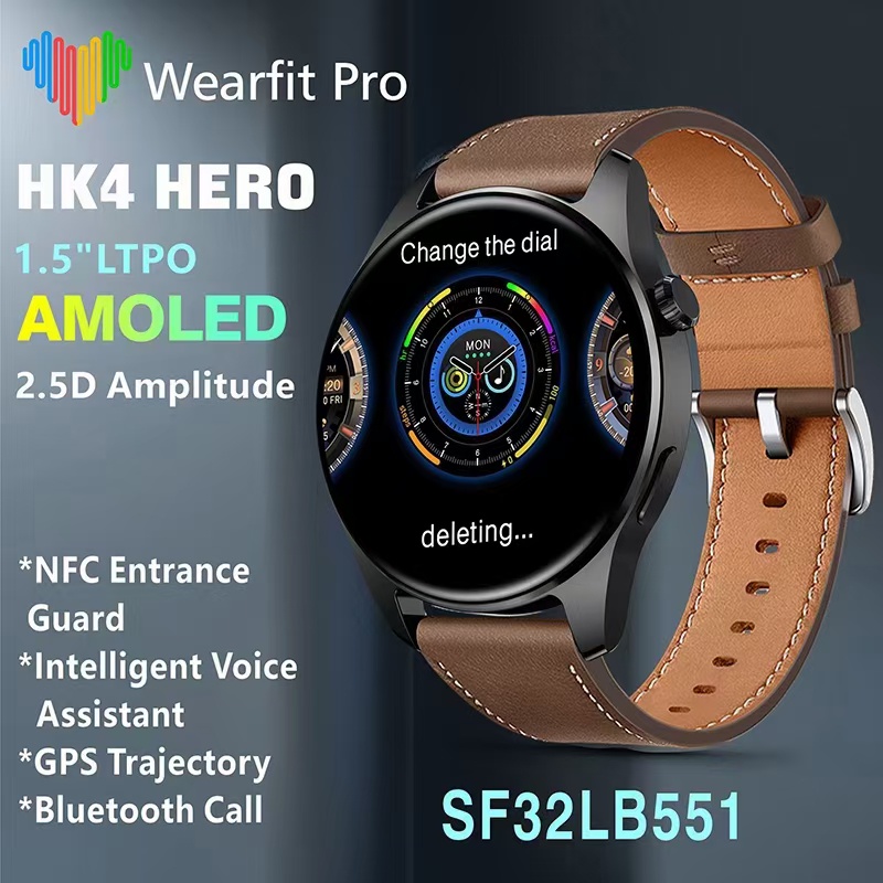 2023 NEW Amoled HK4 Hero Smart Watch 1.5 Inch compass Men NFC ... 2023 NEW Amoled HK4 Hero Smart Watch 1.5 Inch compass Men NFC ...
