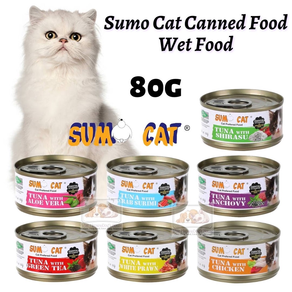 Sumo Cat Premium Canned Food Wet Foo For Cats & Kittens 80g - Tuna Series | Shopee Malaysia