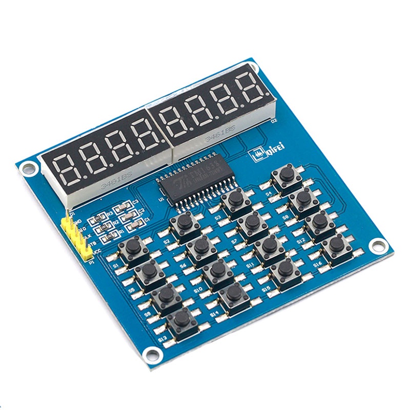 1PCS TM1638 LED Display 8-Bit Digital Tube Module 3-Wire 16 Keys 8 Bits ...