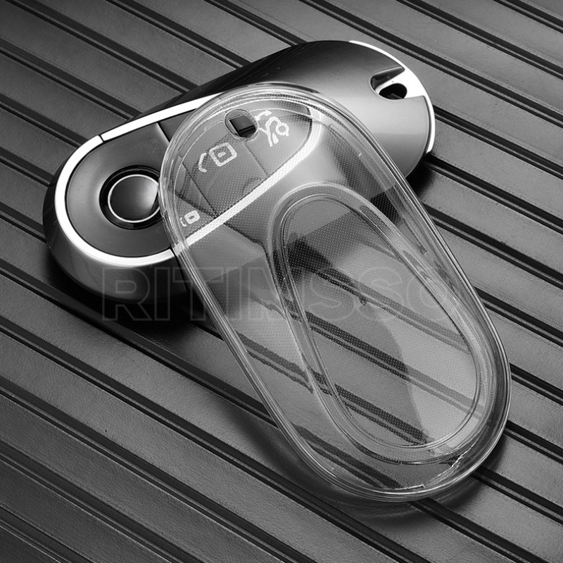 TPU Transparent Car Key Case Cover for Mercedes Benz 2022 C S Class ...