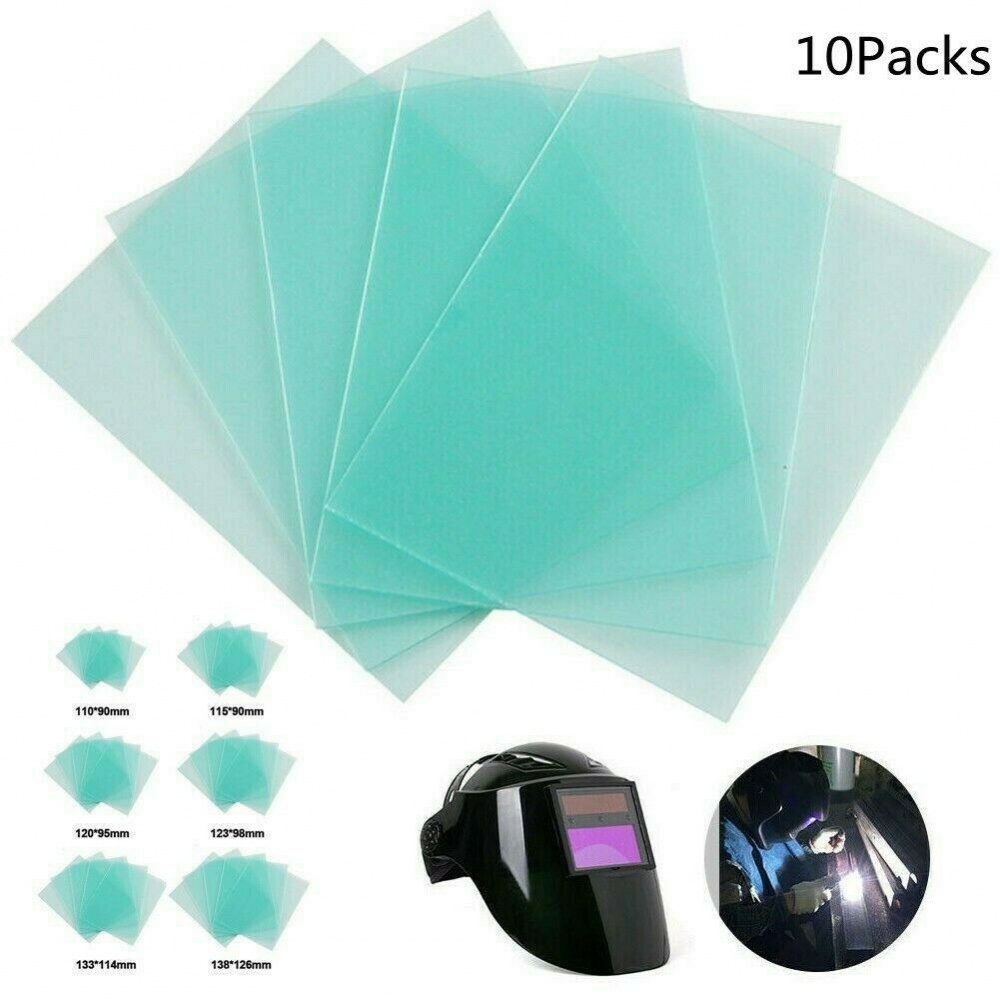 10PC Clear PC Welding Protective Cover Lens Plate,For Welding Helmet ...