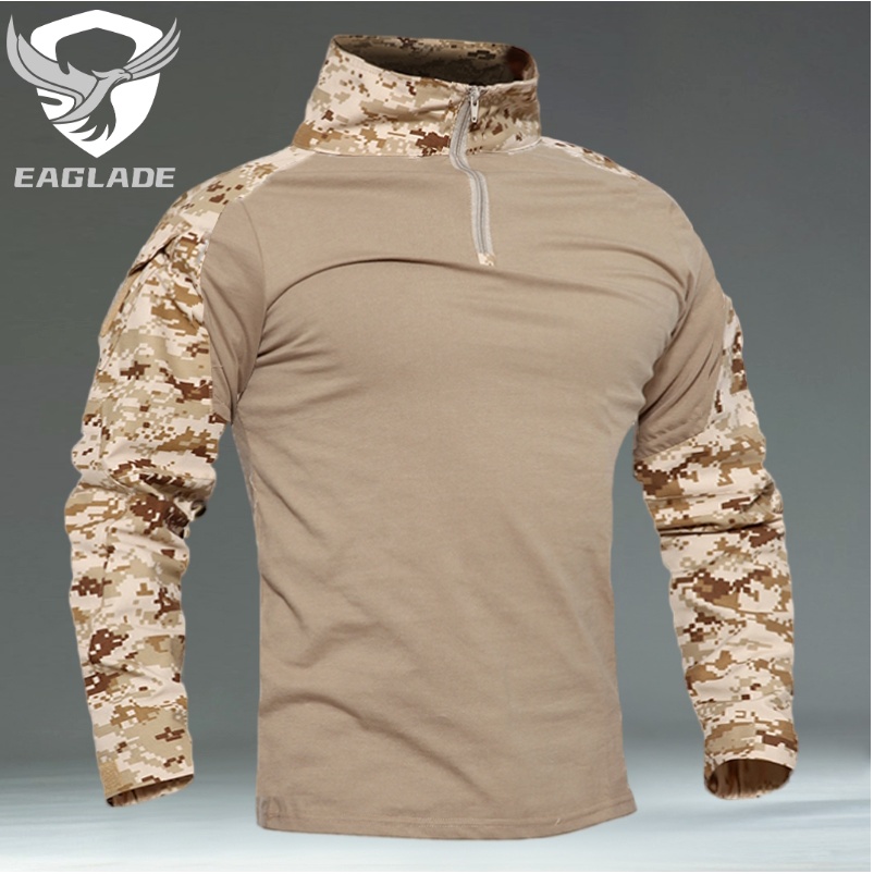 Eaglade Tactical Frog Long Shirt In Desert Digital Stretchable YDJX-G2 ...