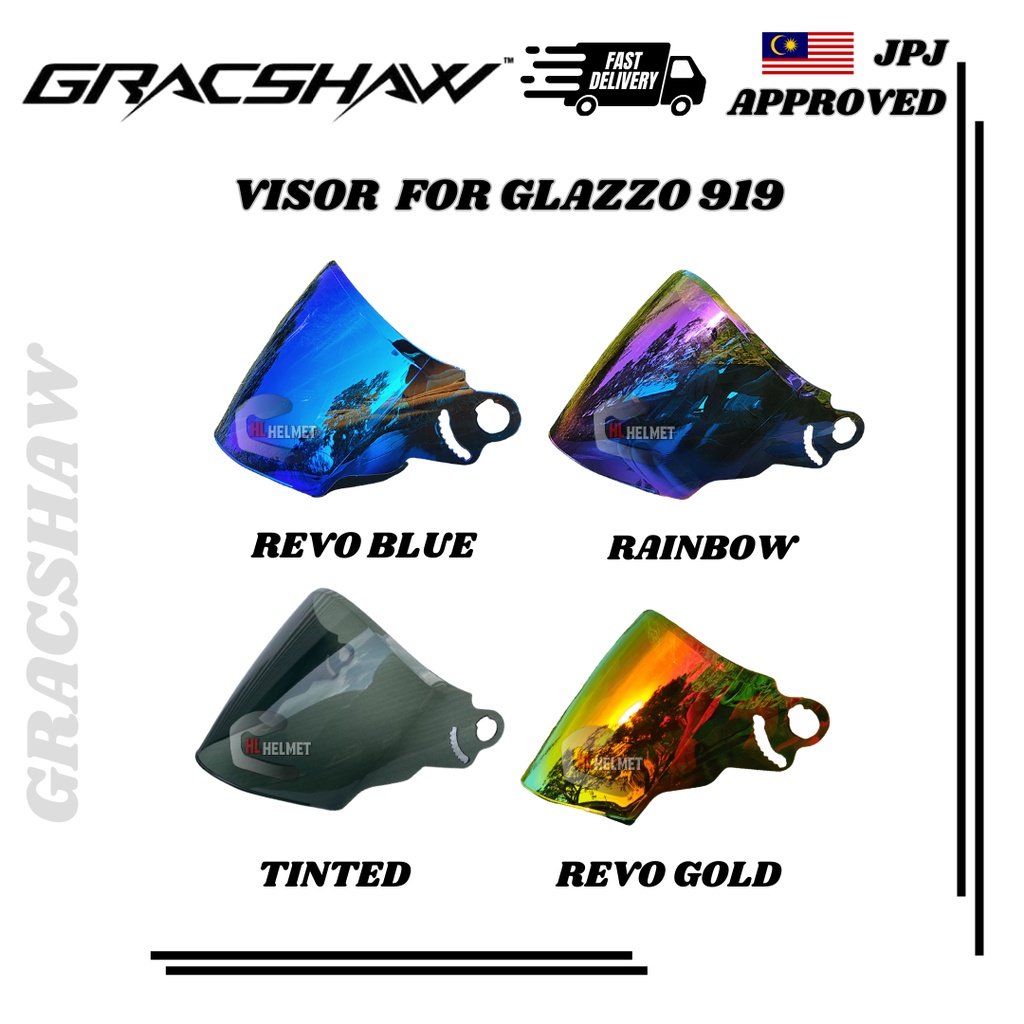 VISOR GRACSHAW GLAZZO 919 ( VISOR SIANG & MALAM GRACSHAW GLAZZO 919 ...