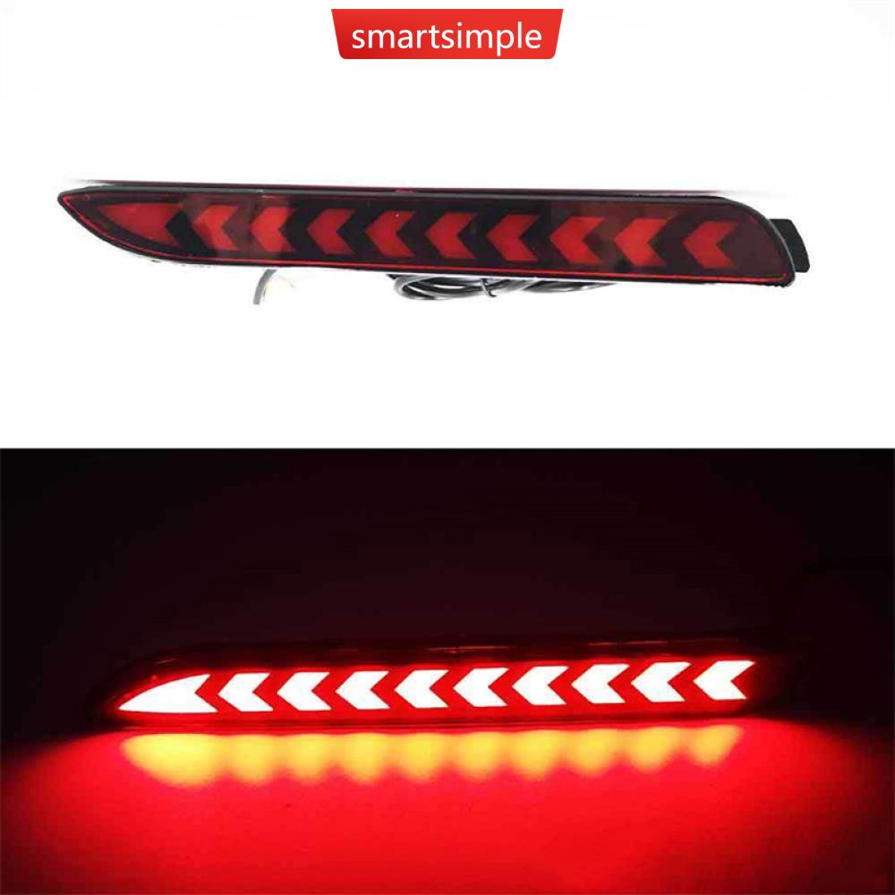 SMARTSIMPLE 2PCS LED Car Rear Bumper Reflector Tail Brake Light For ...