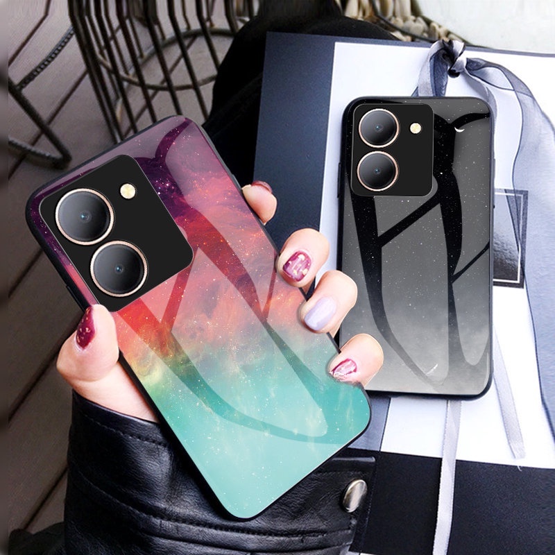 Tempered Glass Phone case vivo Y27 NFC Y36 Y78 5G 4G 2023 Shock proof ...