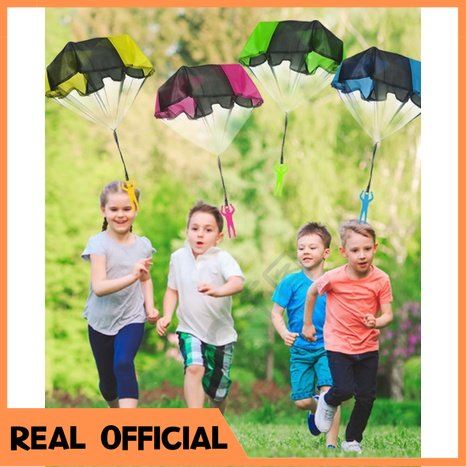 ⭐ REAL⭐ Hand Throwing Mini Soldier Parachute Kid Outdoor Toy Game ...