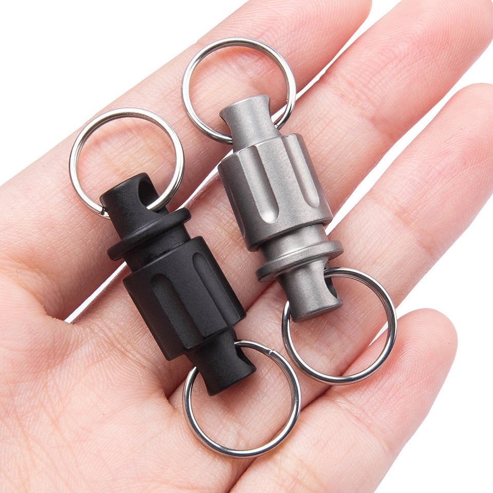 CNEDC Titanium Alloy Keyring 360 Rotate Quick Release Belt Buckle ...