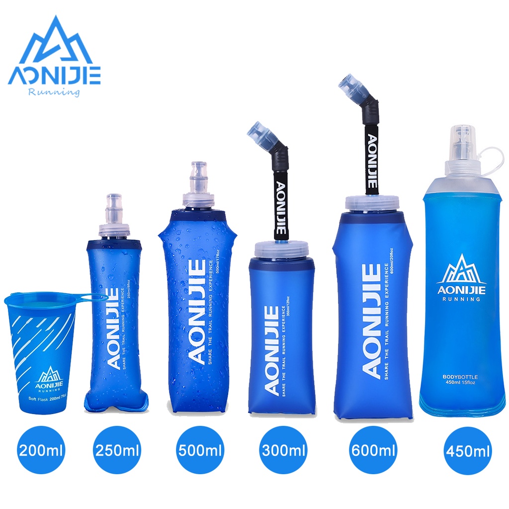 AONIJIE Folding TPU Sport Bicycle Soft Flask (200ml/250ml/350ml/500ml ...
