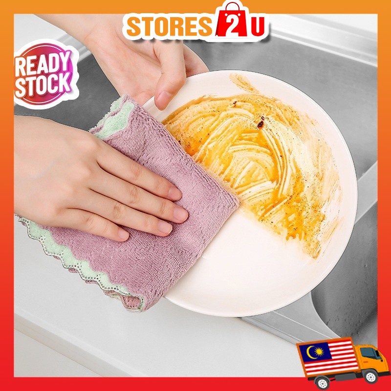 Magic Cleaning Rag Super Absorbent Non-stick Oil Double-layer Cloth ...