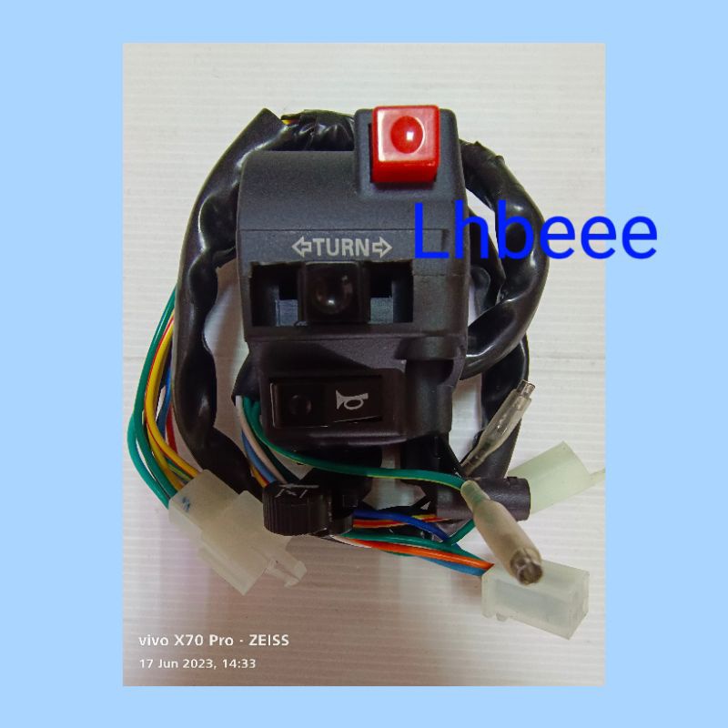 WAVE100 /WAVE 100 HANDLE SWITCH LEFT KIRI LH (KICK 16 WIRE) (STARTER 19 ...