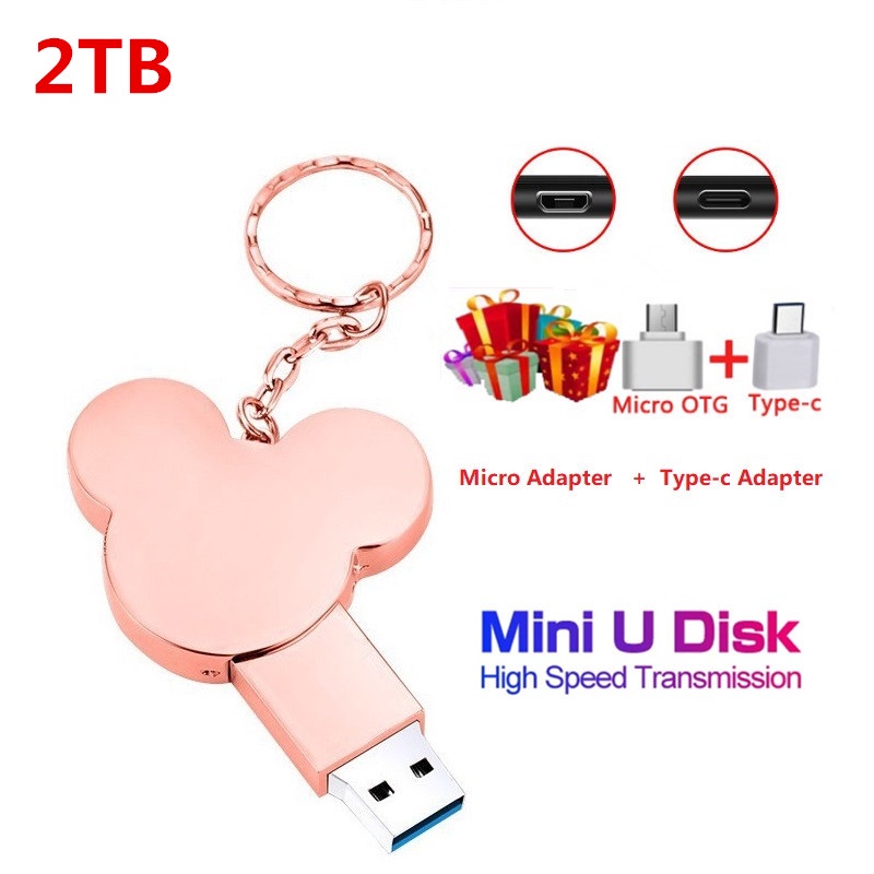 2TB flash drive metal USB flash drive pen drive suspended flash drive ...