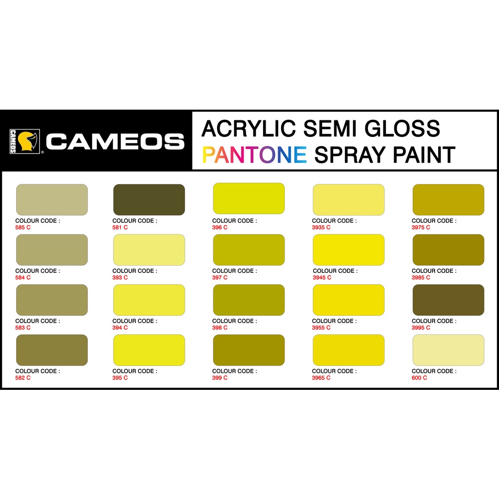 PANTONE Color P54 - Aerosol Spray Paint - CAMEOS 400ML/Bottle | Shopee ...