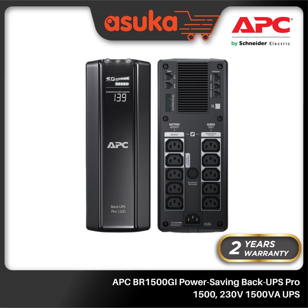 APC BR1500GI Power-Saving Back-UPS Pro 1500, 230V 1500VA UPS | Shopee ...