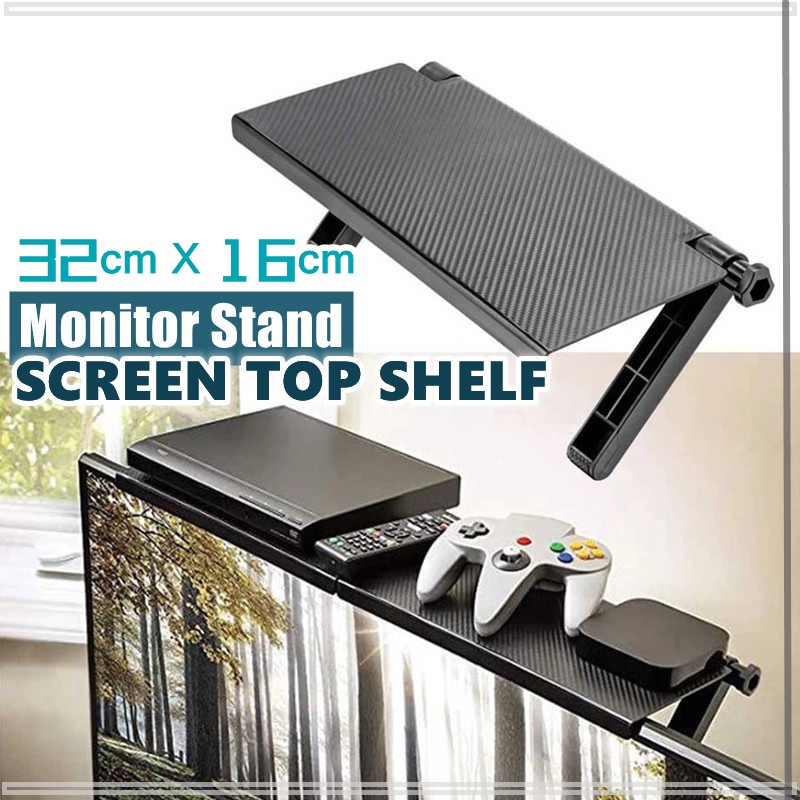 Adjustable Large Screen Top Shelf Screen Caddy TV Box Storage Bracket ...