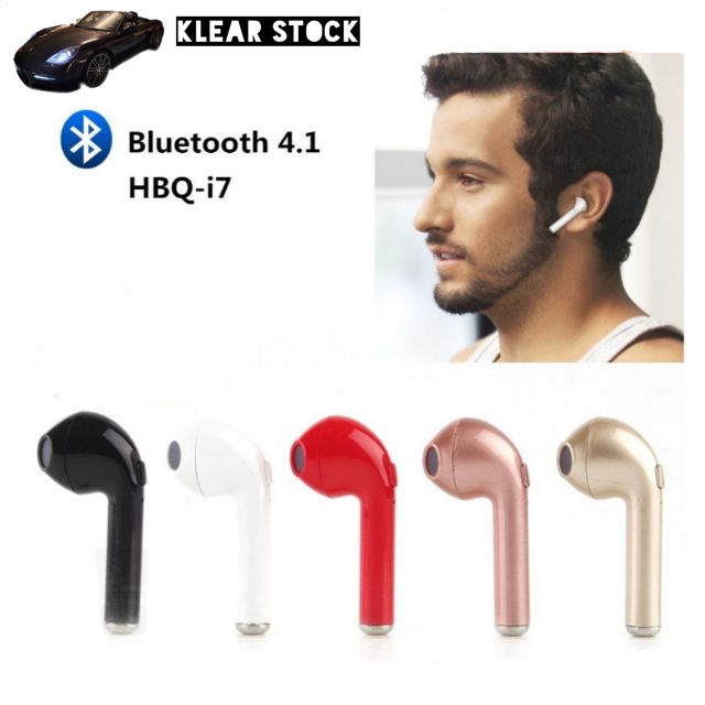 i7 One Left Side BT Earbuds Call Music Earphone Wireless Bluetooth ...