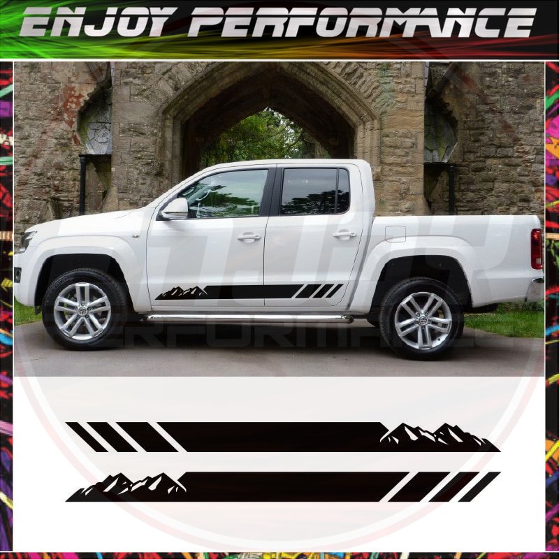 Mountain Graphic Sticker Pickup Trunk Vinyl Decals Car Door Side ...