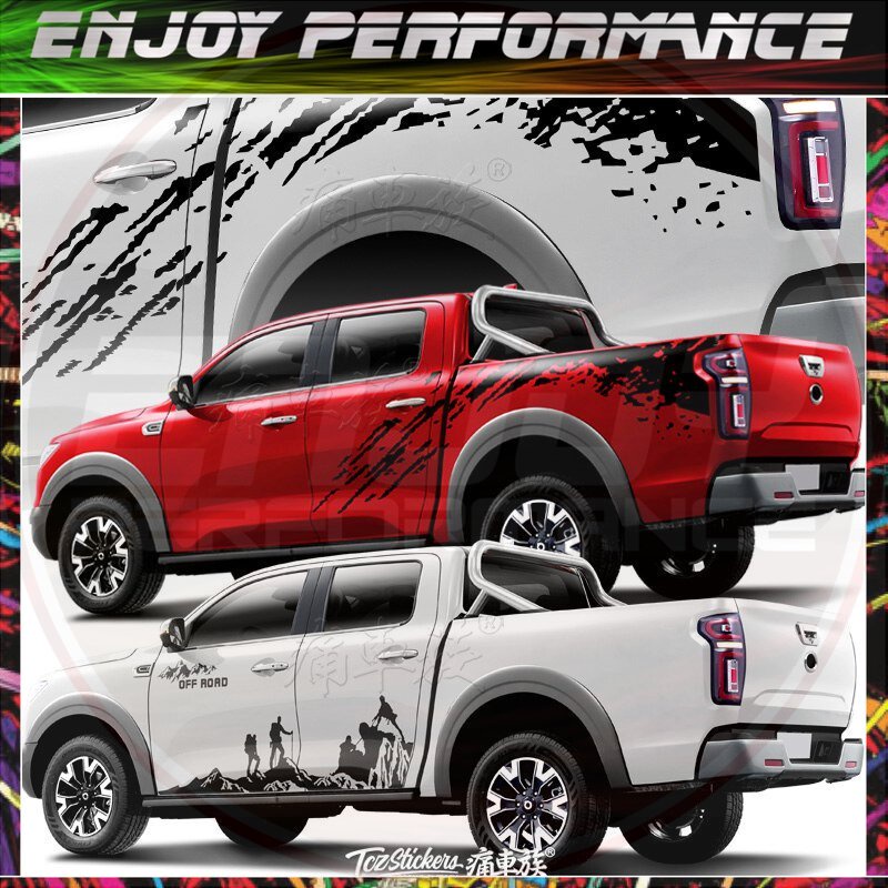Car Stickers Trunk Side Vinyl Film Car Sport 4x4 Stickers For Toyota ...
