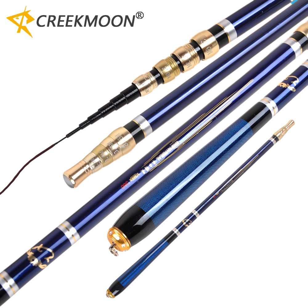 3.6-7.2M Adjustable Positioning Length Fishing Rod Telescopic Ultra ...