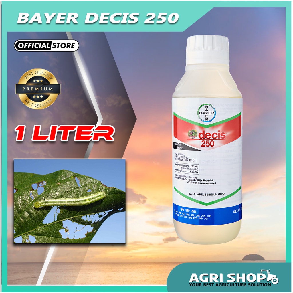 Agrishop BAYER Decis 250 1 Liter Deltamethrin 2.8% Insecticide Racun ...