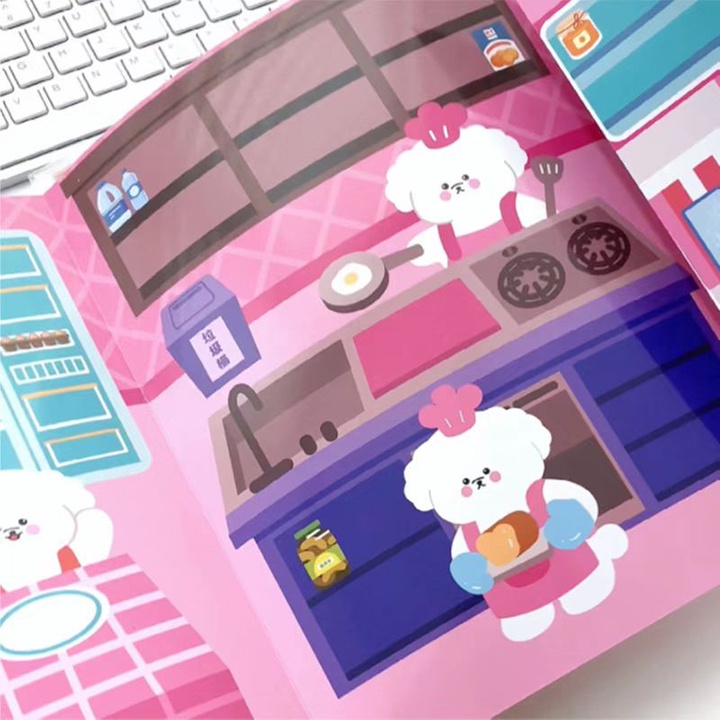 3D Puffy Sticker Activity Book For Kids Early Learning Educational Toys ...