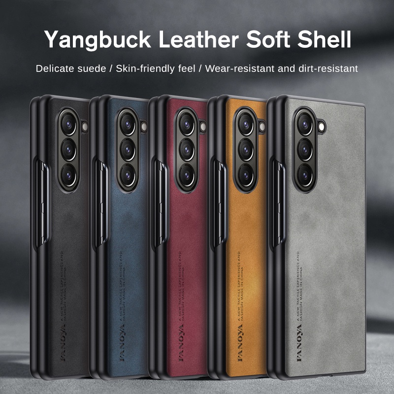 Sheepskin bark Case For Samsung Galaxy Z Fold 5 Fold 4 Full lens ...