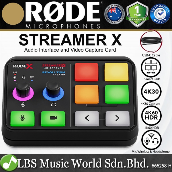 Rode Streamer X Audio Interface and Video Capture Card | Shopee Malaysia