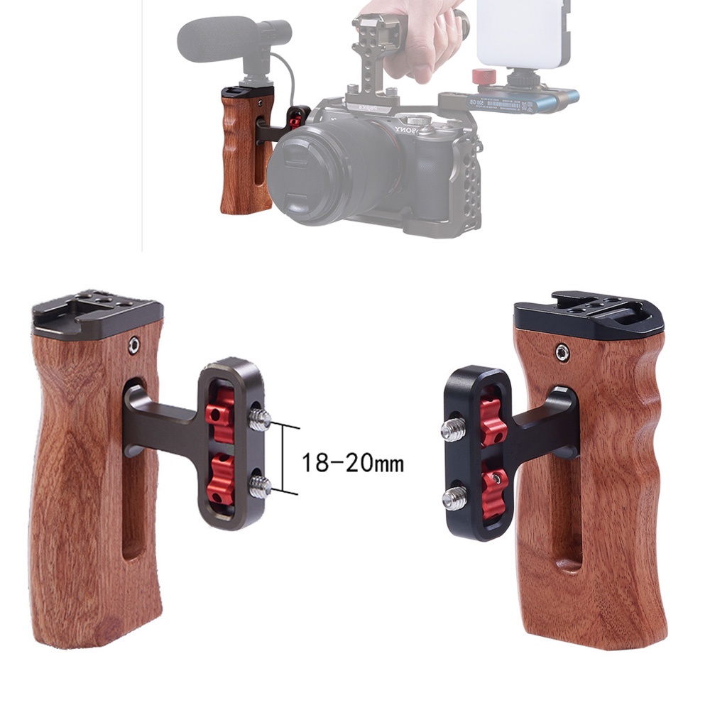 XT-XINTE Mini Camera Side Handle Handgrip with 1/4 Screws Mount for ...