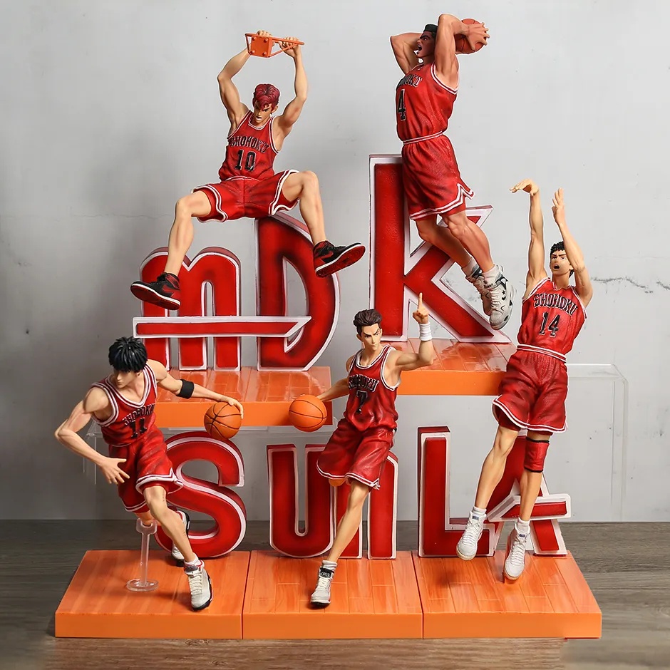 SLAM DUNK GK Hanamichi Sakuragi Rukawa Kaede Basketball Team PVC Figure ...