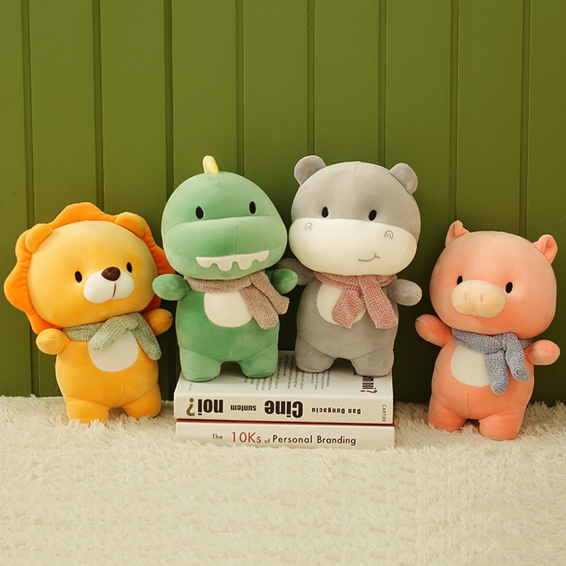 23cm Dino Lion Hippo Cute Soft Stuffed Toy Doll Plush Birthday Gift ...