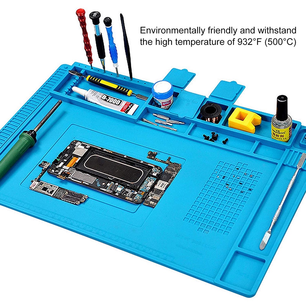 🇲🇾READY STOCK 45x30CM Silicone Phone Repair Mat Heat Insulation with ...