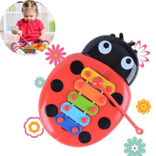 Kids Musical Ladybug 8 Notes Xylophone Kids Baby Toy Music Early ...