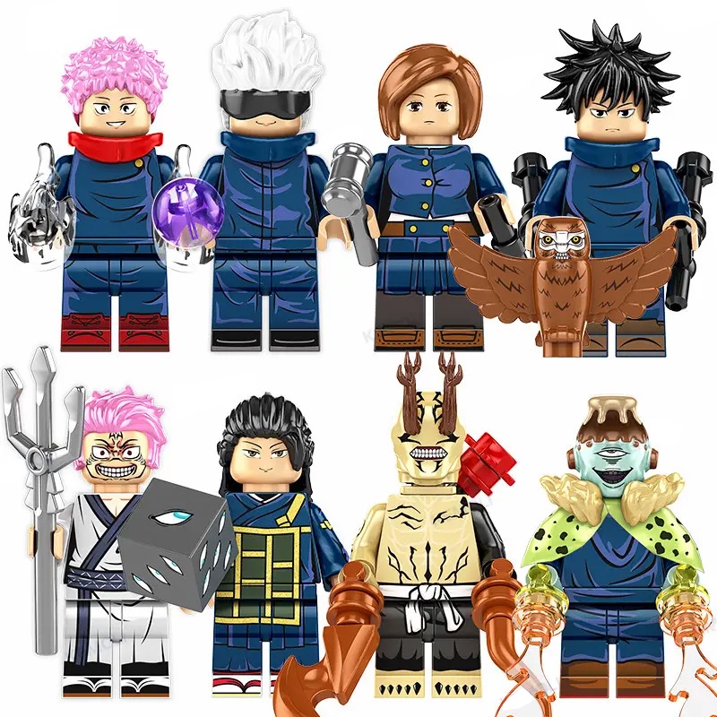 Anime Jujutsu Kaisen Leaky Coral Fushiguro Megumi Gojo Yuji Mini ...